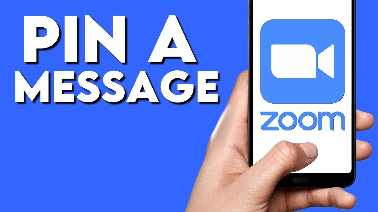 How To Pin A Message on Zoom Channel - YouTube