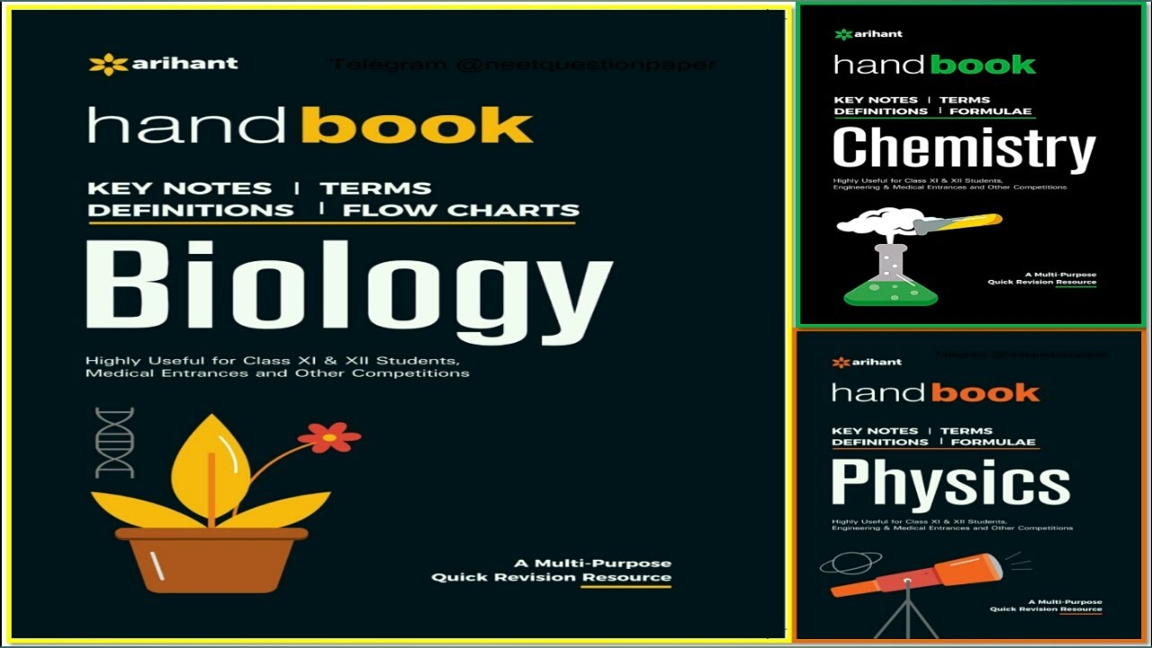 #09 arihant Biology Handbook || Book Review || Edition 2019 || Class 11 ...