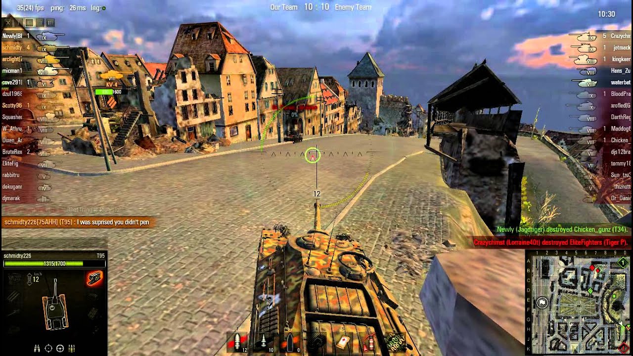 World of Tanks - T95 Gameplay - YouTube