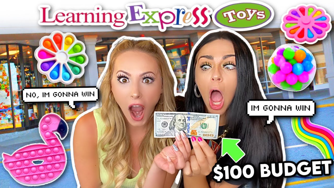 $100 BUDGET FIDGET SHOPPING CHALLENGE with PURPLESTARS02!!!! *who will ...