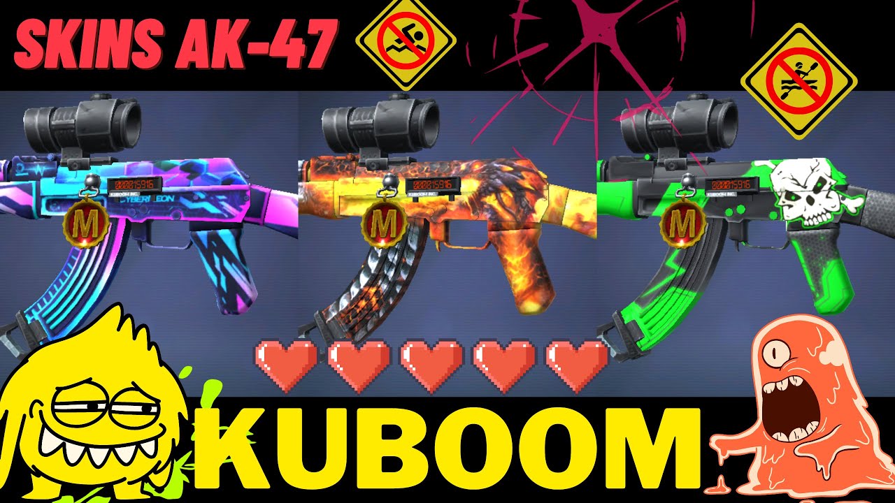 SKINS AK-47 💣 | KUBOOM 3D Android & PC Games - YouTube