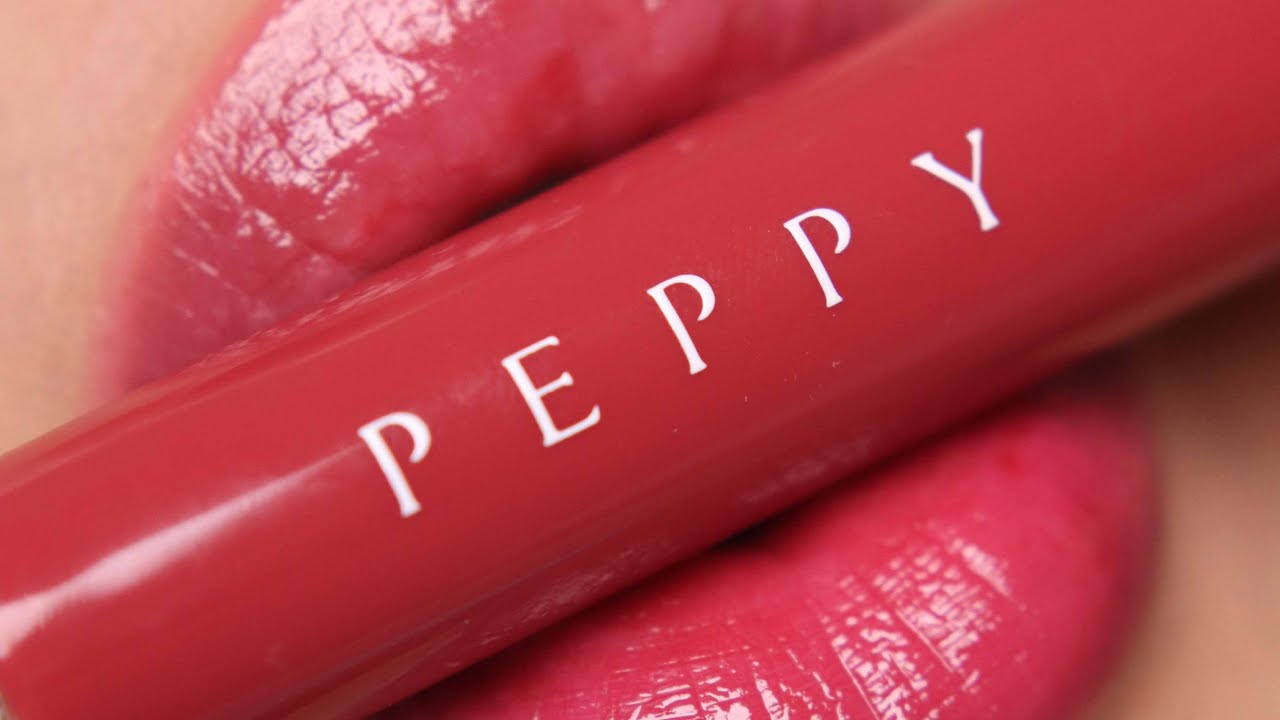 Peppy Cosmetics Glaze Tint Lip Swatches - YouTube