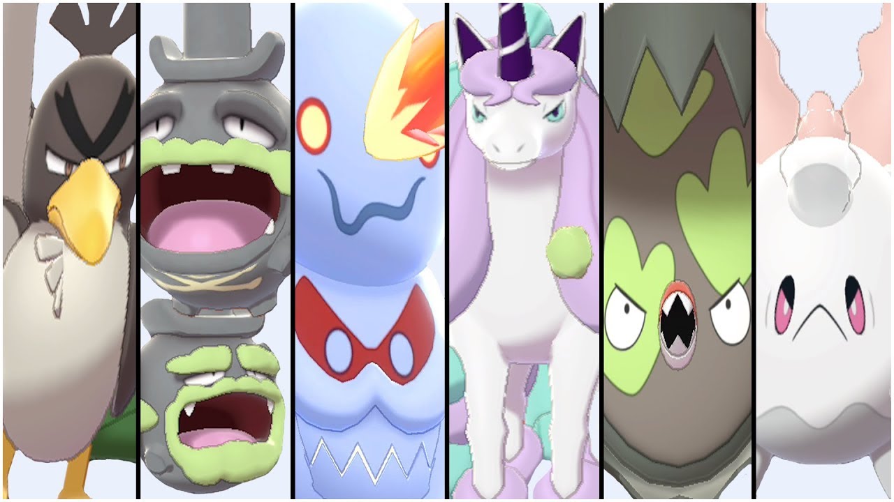 FULL GALAR FORMS POKEMON TEAM ! - YouTube