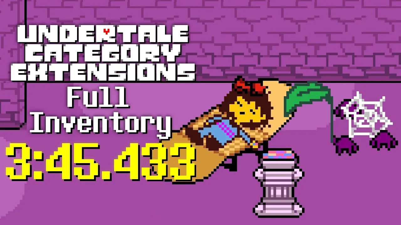 Undertale Category Extensions - Full Inventory - 3:45.433【WR】 - YouTube