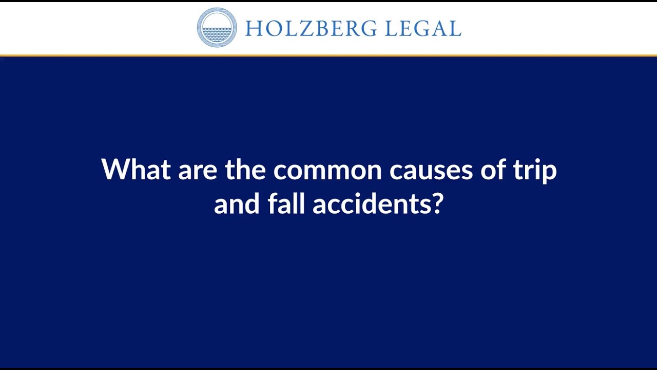 What are the common causes of trip and fall accidents? - YouTube