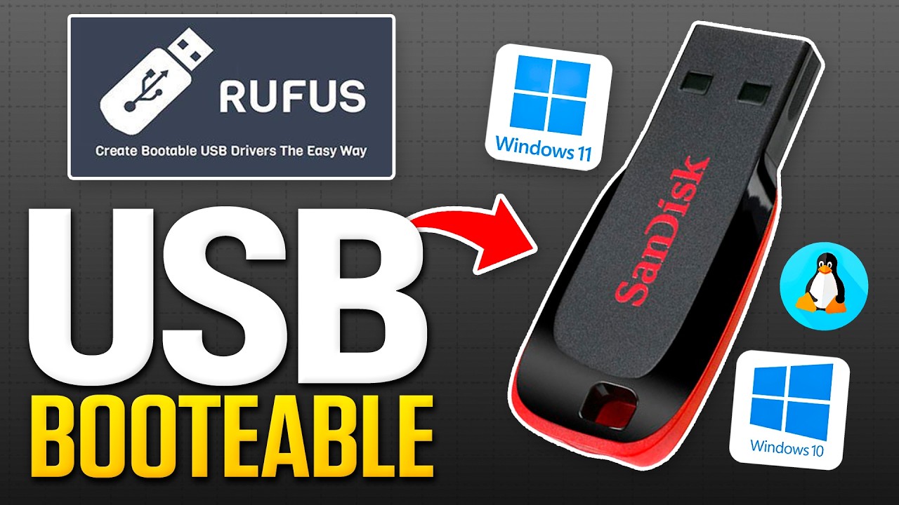 Como CREAR una Memoria USB Booteable con Rufus - Guia Completa - YouTube