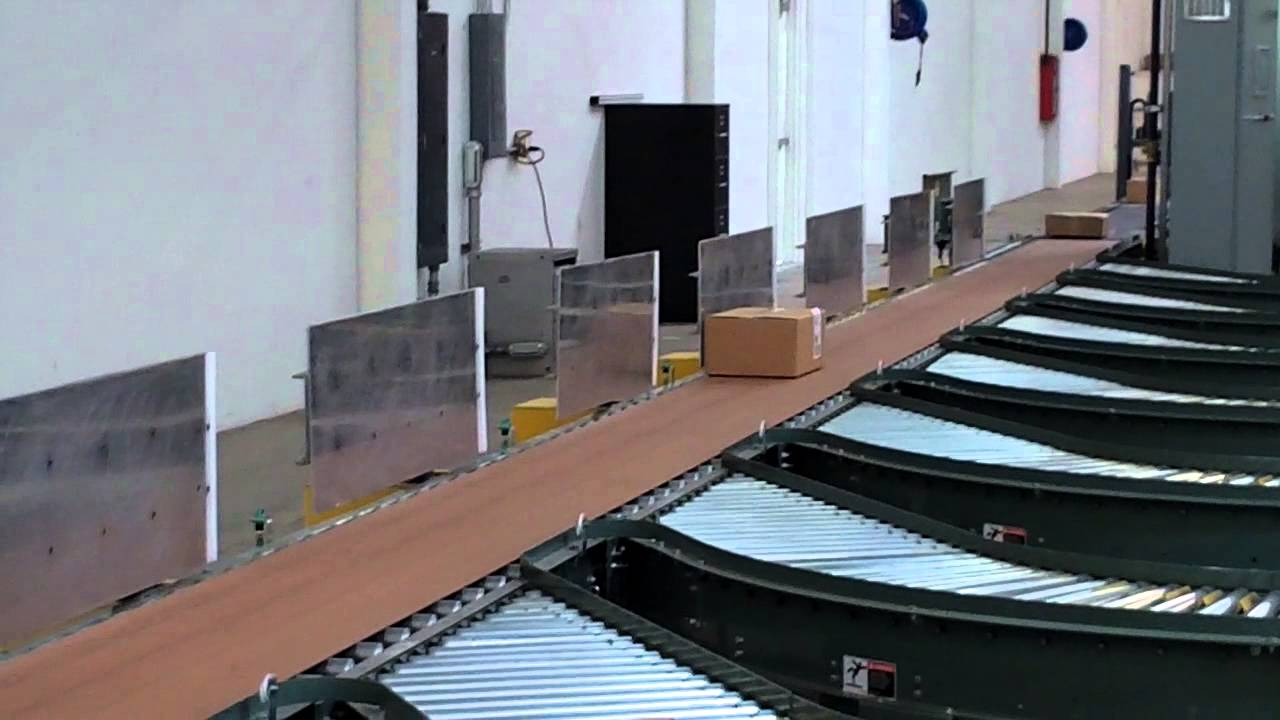 Pivoting Paddle Divert From Conveyor Lines - YouTube