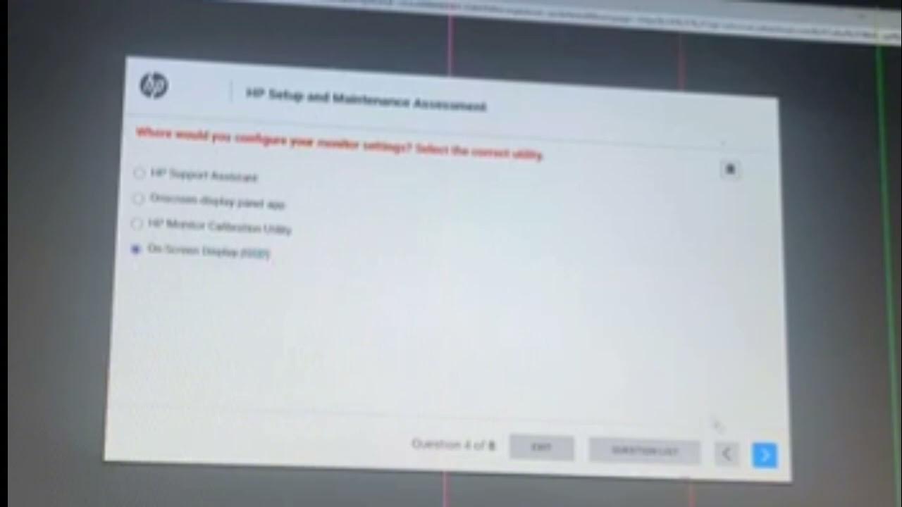 HP SetUp and Maintenance Assessment Answer - YouTube