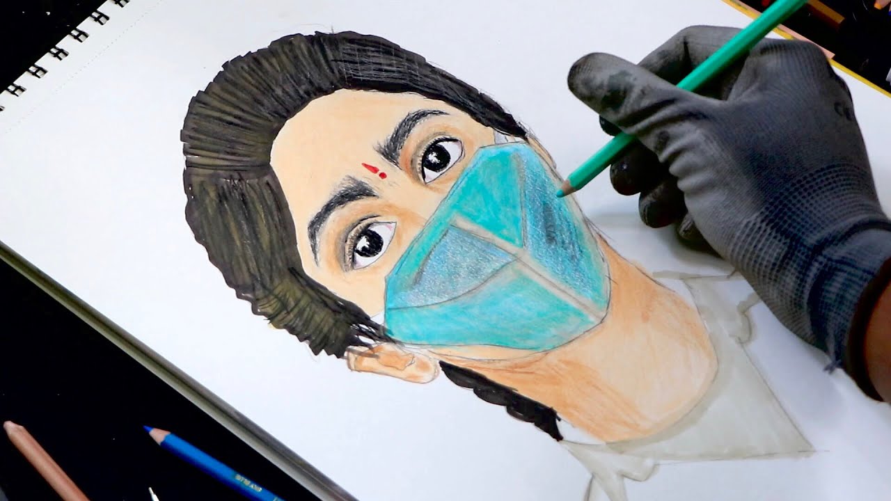 Corona Awareness Drawing | Stay Safe #75 - YouTube