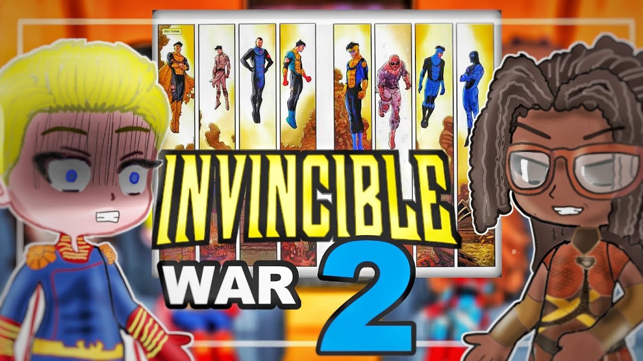 🇺🇲🇧🇷HOMELANDER & THE SEVEN REACT to THE INVINCIBLE WAR | Gacha Club ...