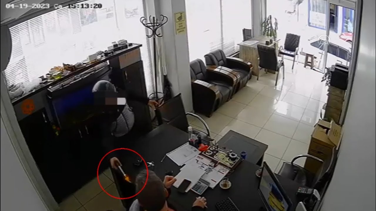 ARMED ATTACK IN THE OFFICE - CCTV FOOTAGE - YouTube