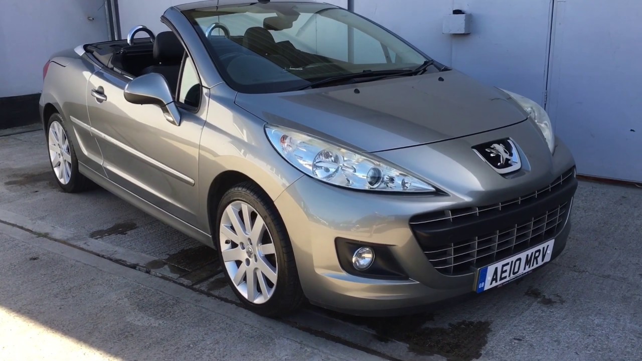 2010/10 Peugeot 207CC 1.6VTi GT in Hermitage Grey - YouTube