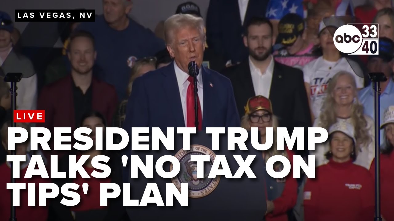 Donald Trump addresses supporters in Vegas on plan to cut federal tax ...