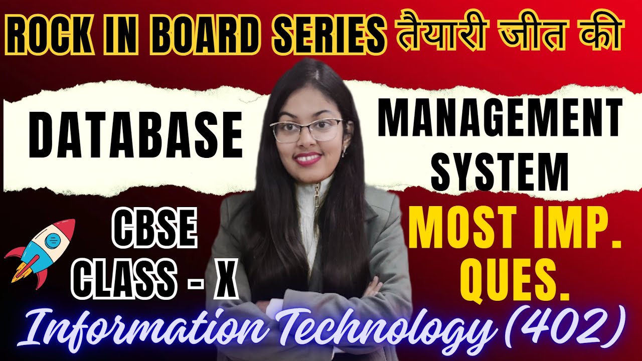 Database Management System Using LibreOfficeBase | Most Important Questions | PYQs |Class 10 IT ...