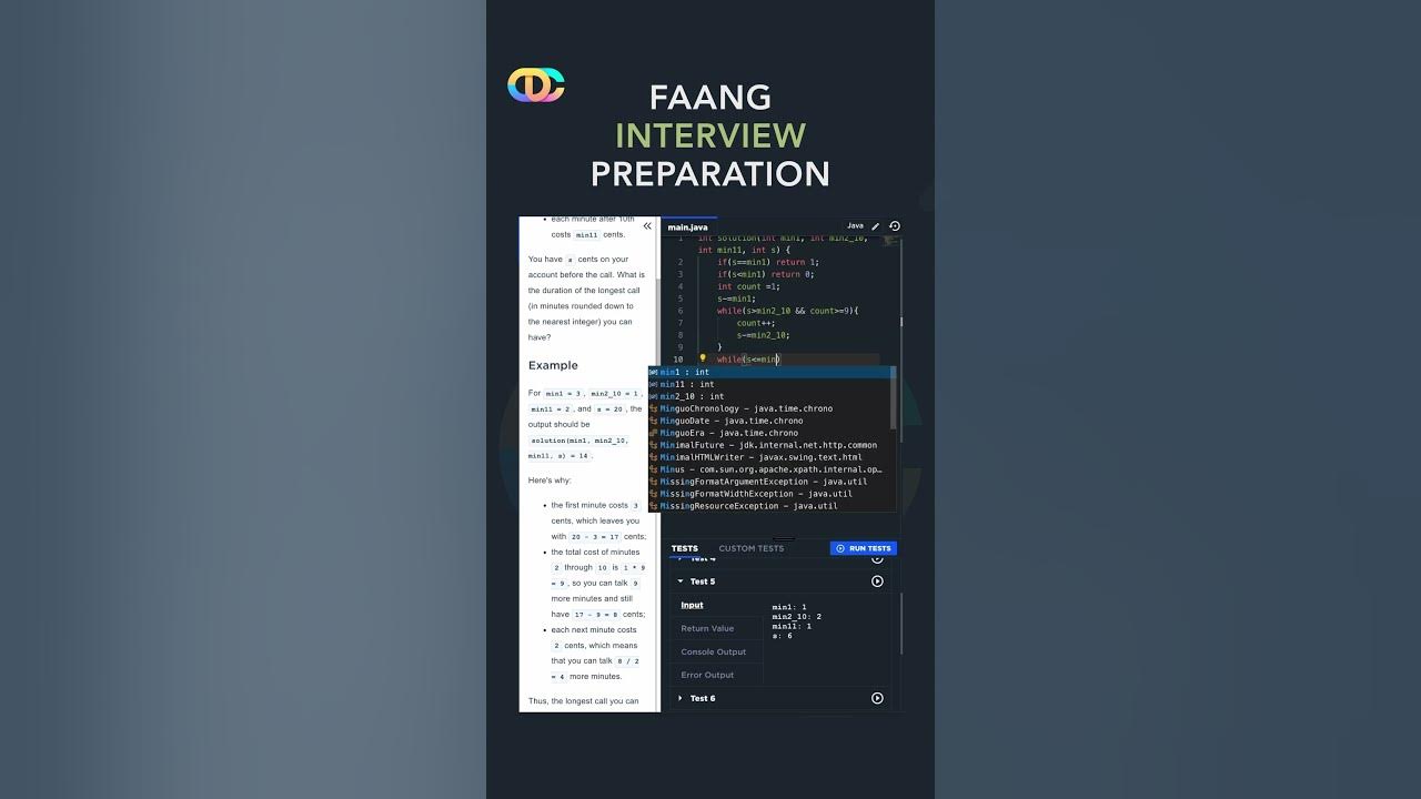Coding practice to crack FAANG interview #coding #job #interview - YouTube