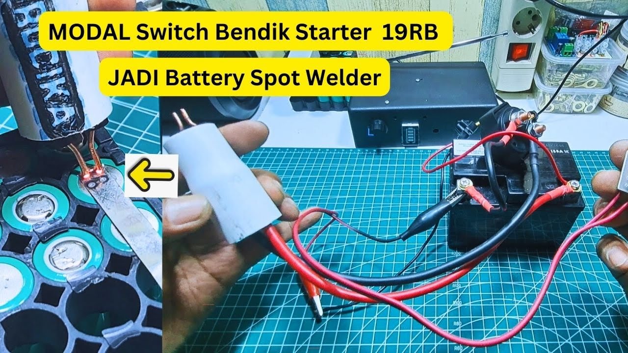 Power spot welder // Mesin las titik buatan sendiri yang sederhana ...