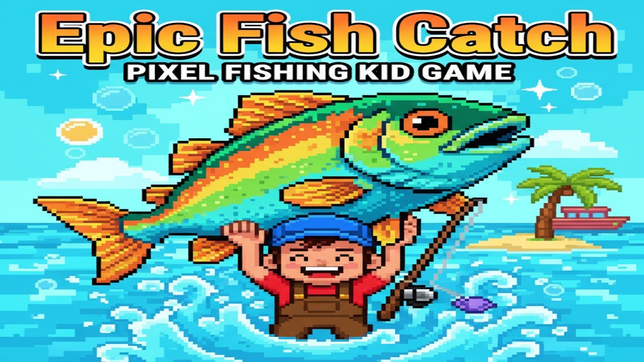 Epic Pixel Fishing Adventure: Catch 100+ Fish with Kids Fun! - YouTube