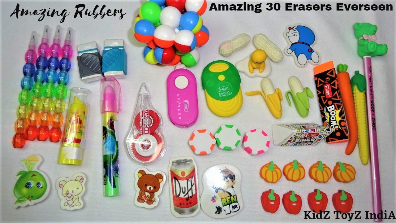 30 Amazing Erasers Everseen-Varieties Of Cute Rubbers-Stationery Boxx ...