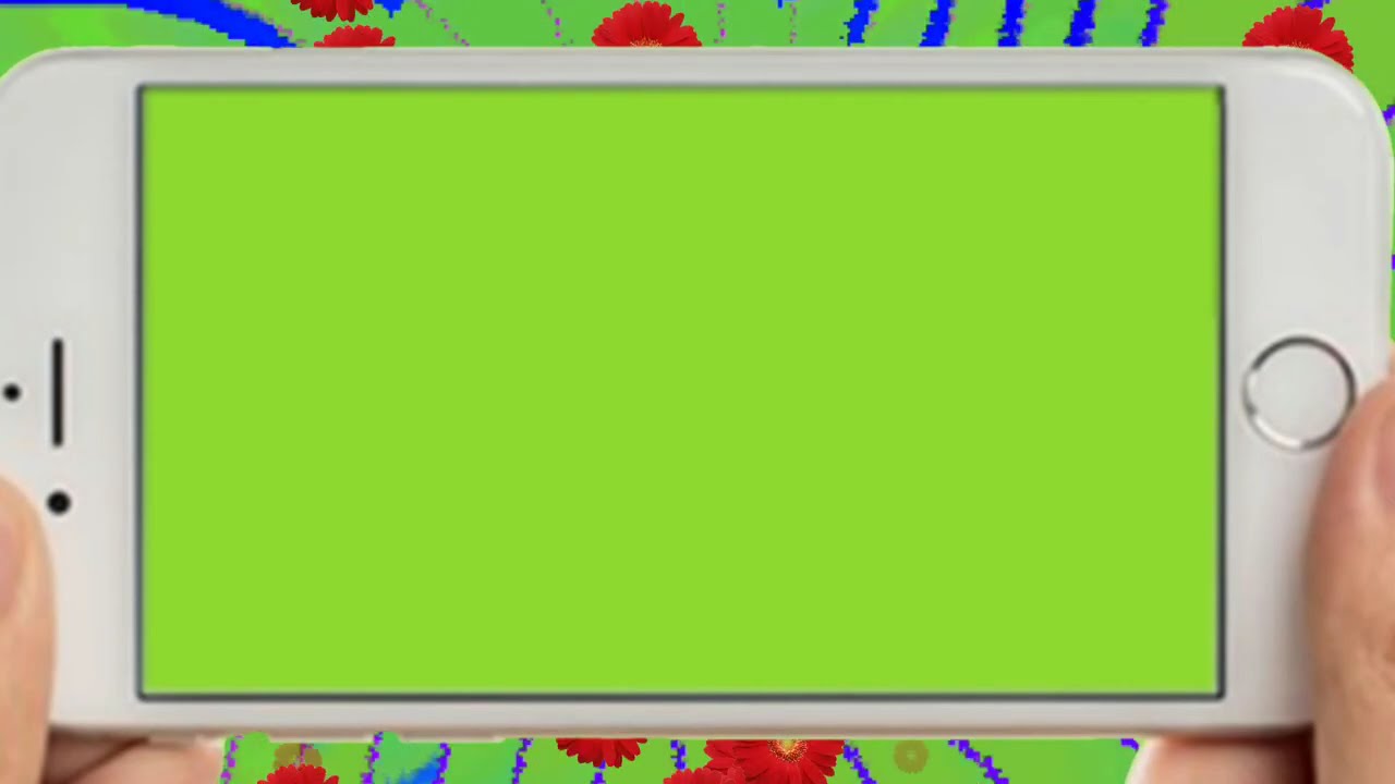 landscape mobile frame green screen | free - YouTube
