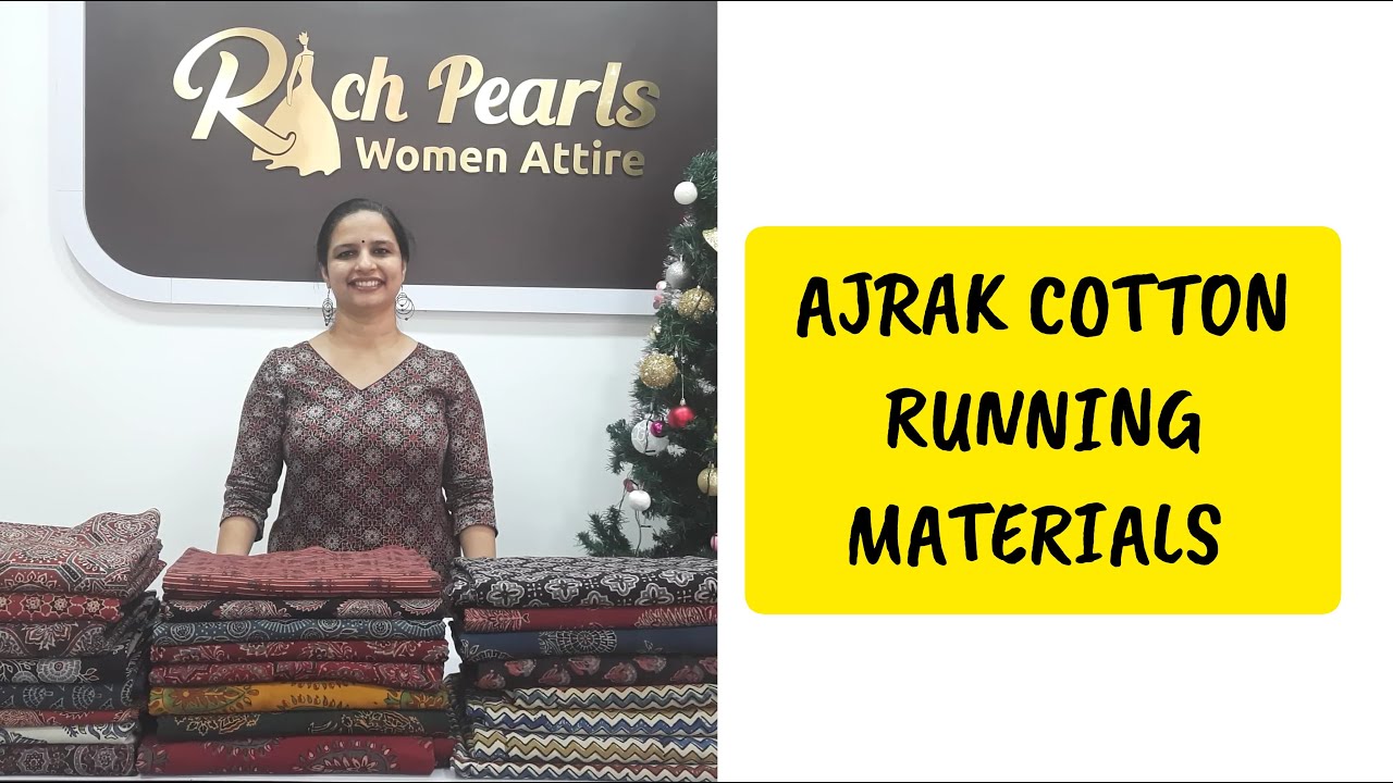 AJRAK COTTON RUNNING MATERIALS - YouTube