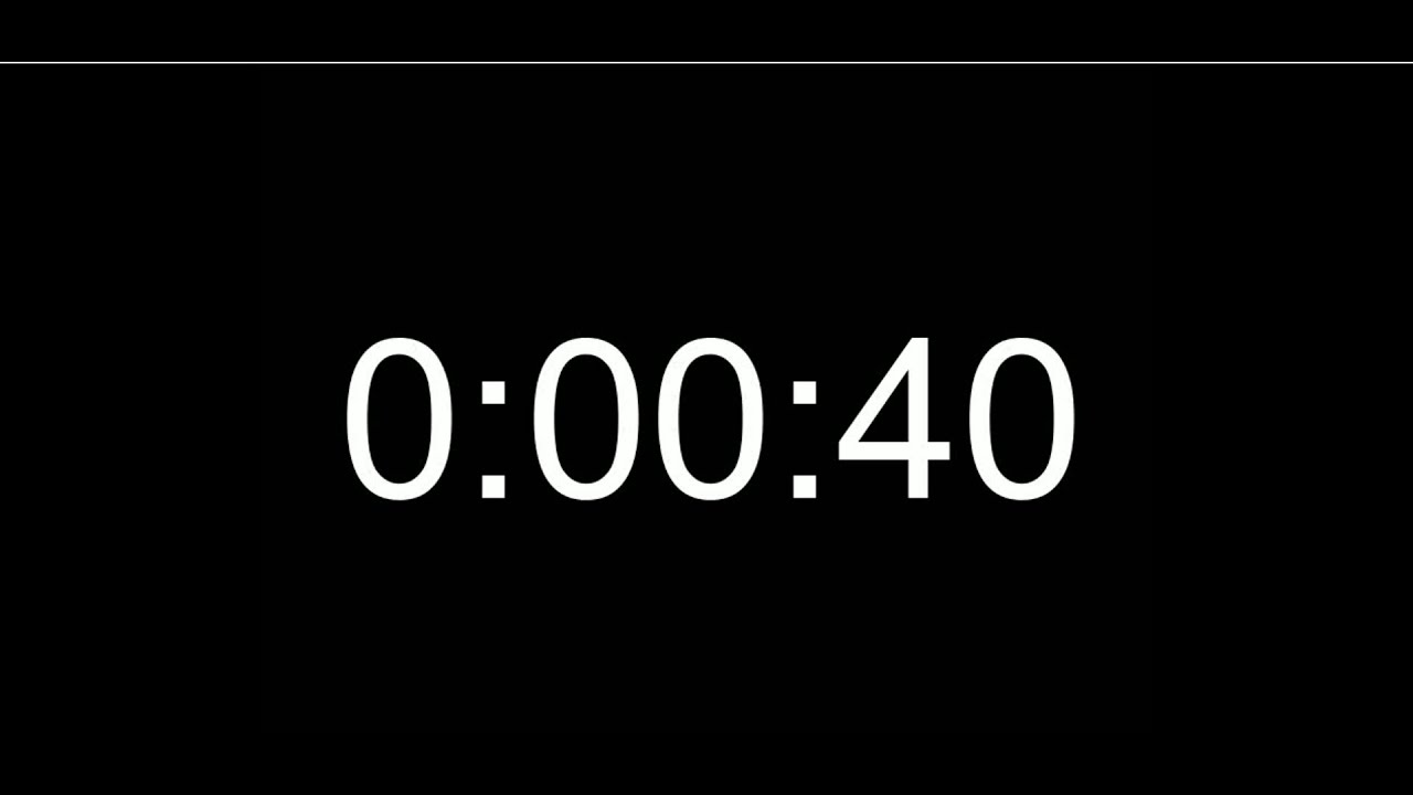 40 seconds timer - YouTube