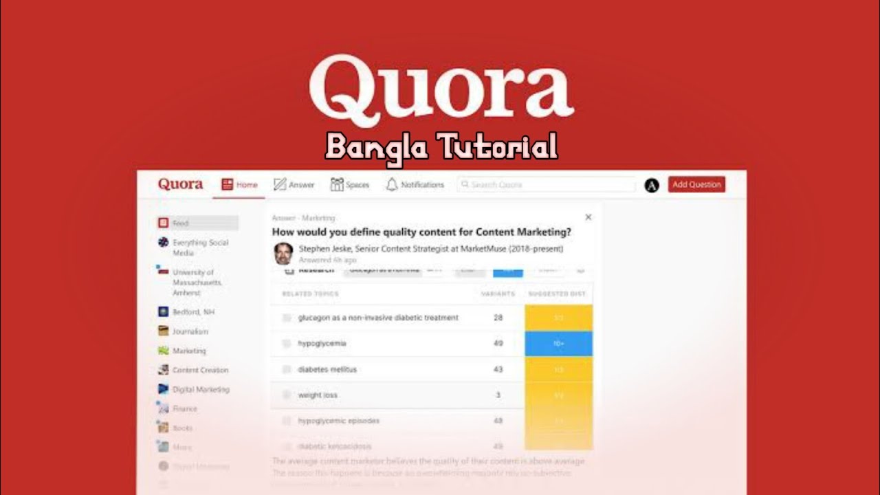 Quora Tutorial || Learn about Quora and gain knowledge || Online ...