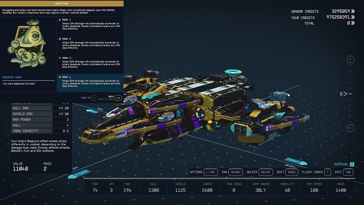 Starfield - Scan Jammer stack test at rank 4 deception skill - YouTube