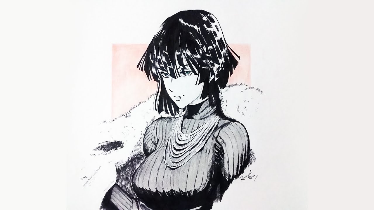 Drawing Fubuki: Blizzard of Hell | One Punch Man | Pencil Glue - YouTube