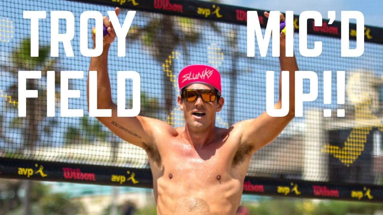 Troy Field is HILARIOUS MIC'D UP at AVP Chicago - YouTube