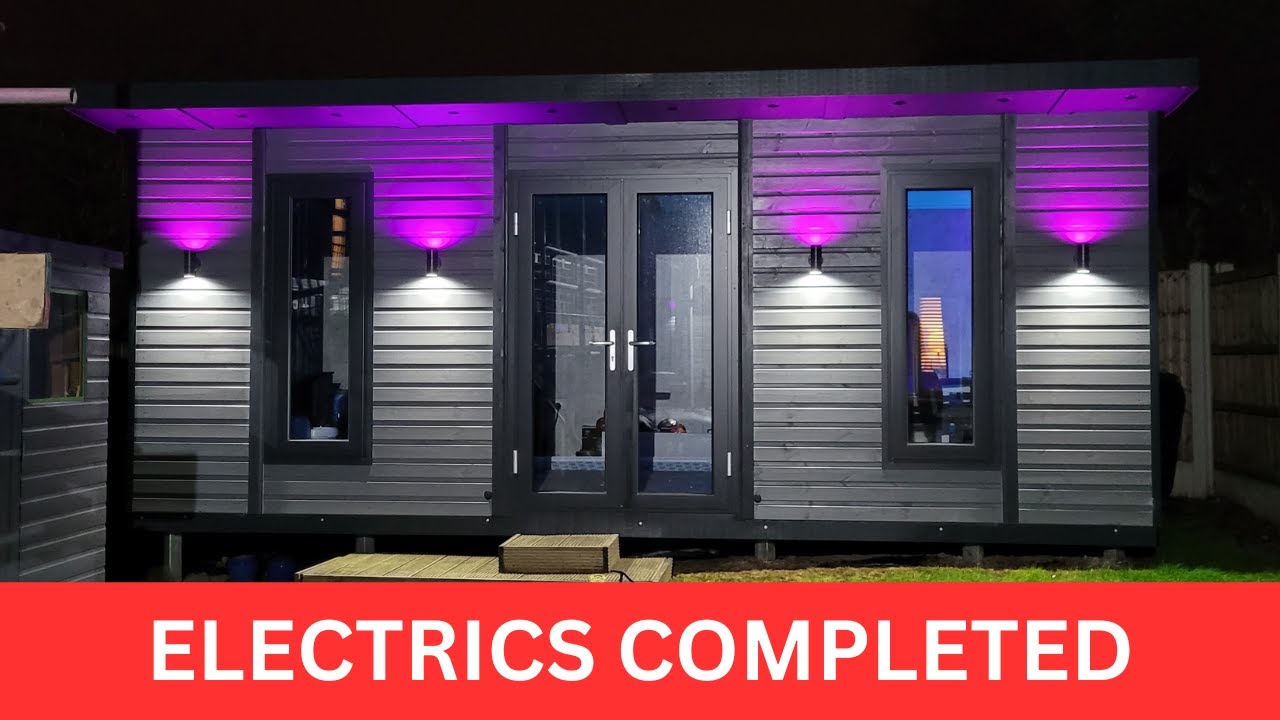 Garden Building Update | 2nd fix electrics COMPLETED | ep.07 - YouTube