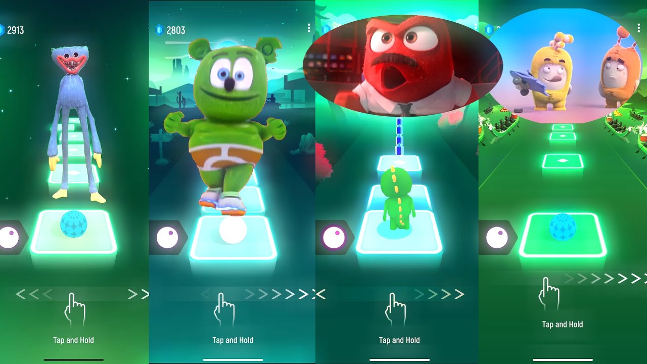 GUMMY BEAR🆚 HUGGY WUGGY🆚 INSIDE OUT COFFIN DANCE🆚 ODDBODS COFFIN DANCE ...
