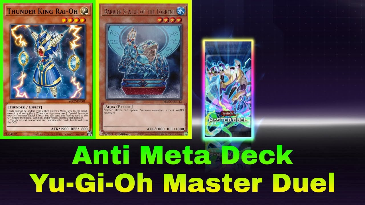 Deck Anti Meta Yu-Gi-Oh Master Duel - YouTube