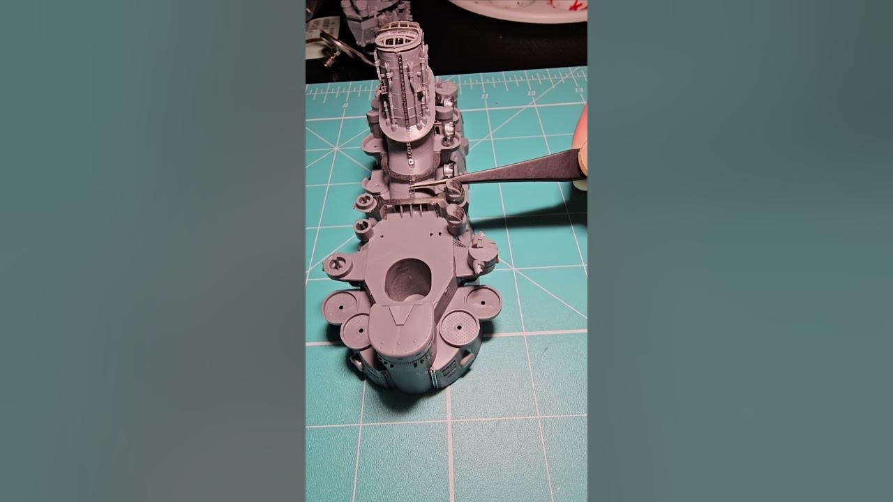 Satisfying moment - Yamato - Japanese Battleship model building - YouTube