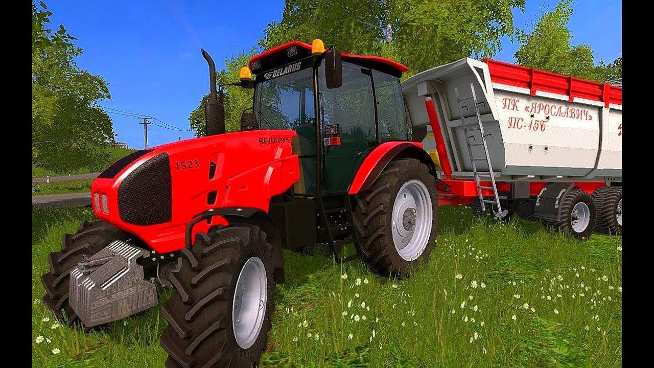 Игровой мультик про сельскую технику трактора цветные трактора большие
