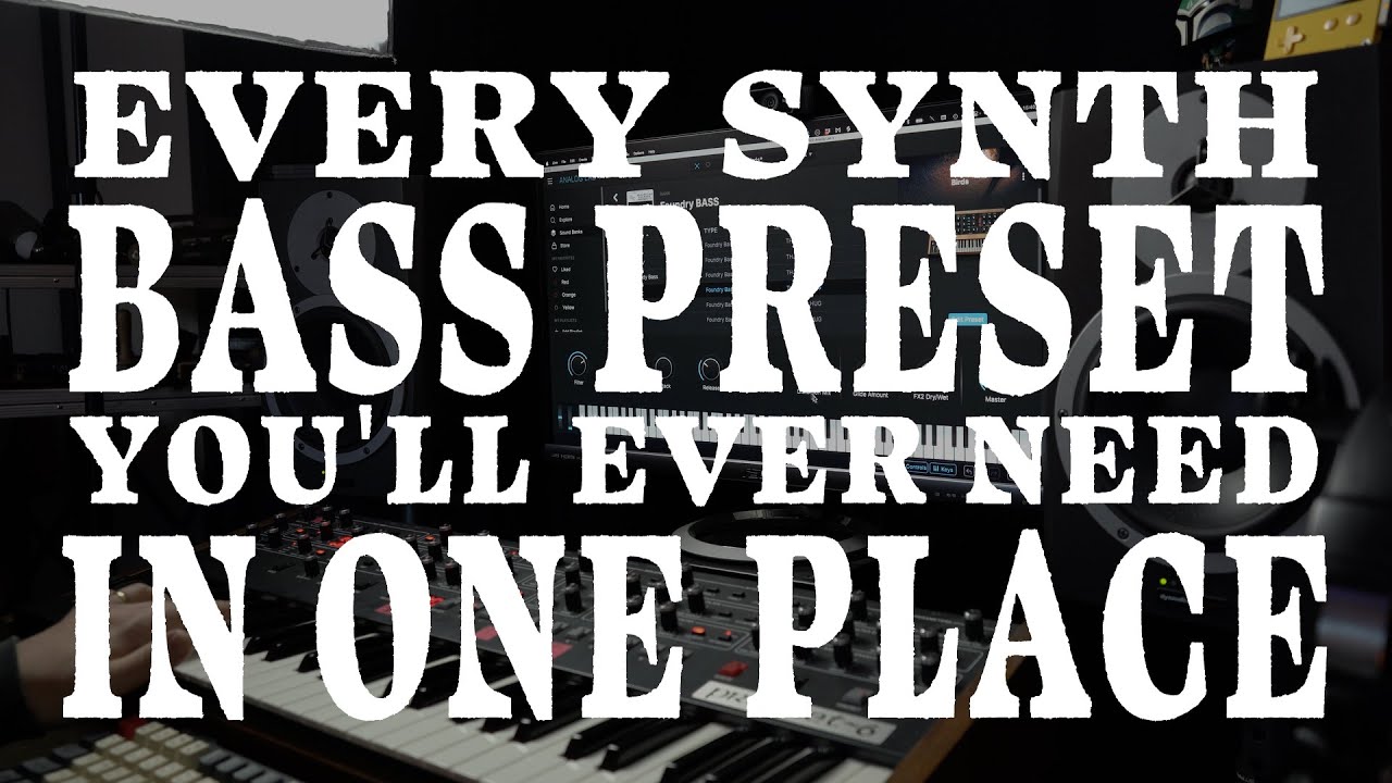 Every Synth Bass Sound you'll Ever Need in one Place. - YouTube