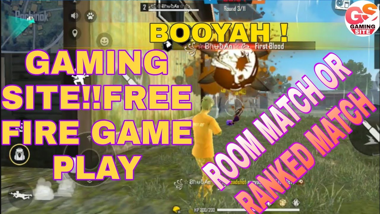 Gaming Site!!Free Fire Game Play!!Room Match or Ranked Match - YouTube