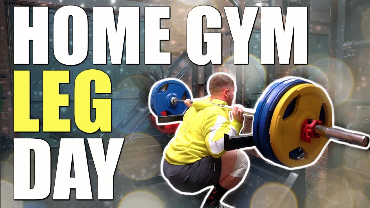 HOME GYM LEG DAY AND MY PLANS - YouTube
