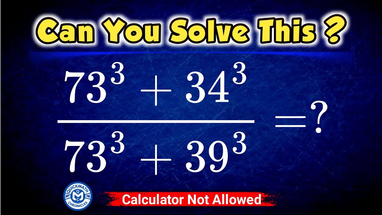 Indian | Can You Solve this Tricky Problem ? | Olympiad Math - YouTube