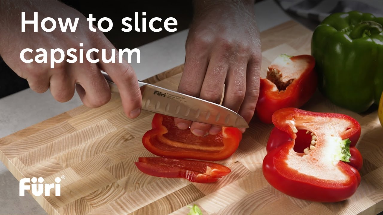 HOW TO SLICE CAPSICUM By Furi® - YouTube