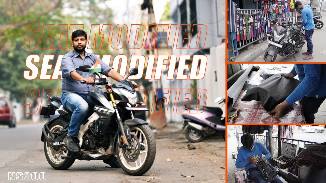 Seat modification NS200 | Long Rides are now easy | Detail video - YouTube