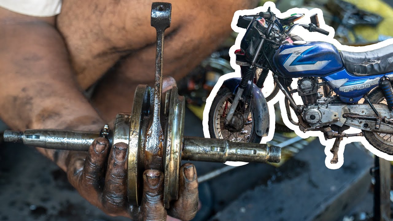 Bike Connecting Rod Repairing | Bajaj CT100 motorbike engine connecting ...
