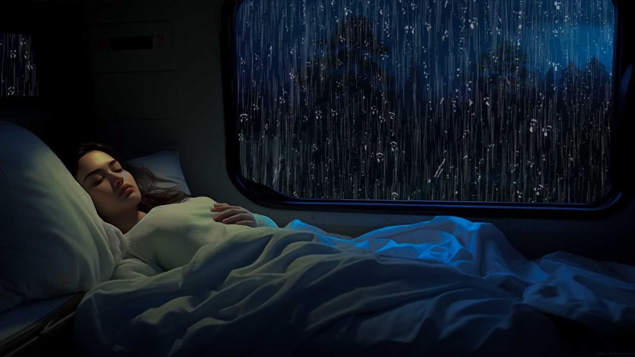 Rain Sounds While Sleeping - Sleep alone in the heavy rain inside a ...