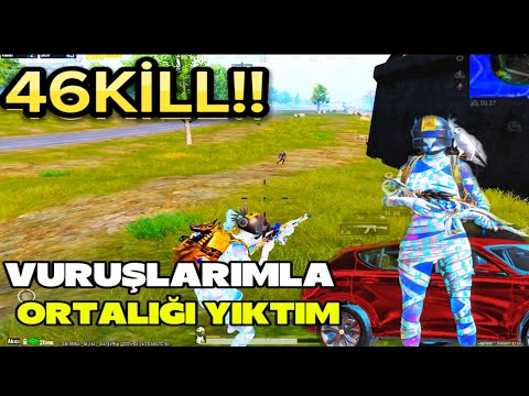 AWM VURUŞLARI HİLE GİBİ!!! HARİTAYI TEMİZLEDİM TEK MAÇ 46 KİLL😱/ PUBG MOBİLE
