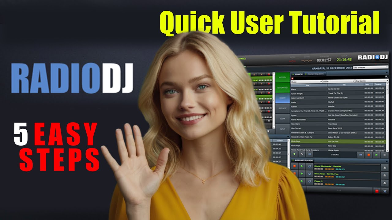 Create PLAYLISTS Radio DJ software - YouTube