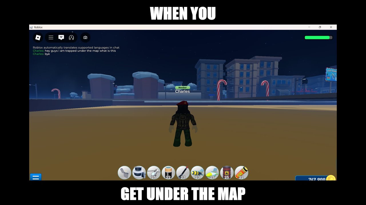 under map in roblox - YouTube