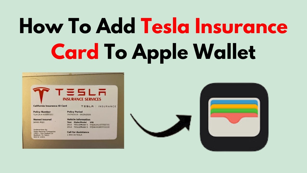 How To Add Tesla Insurance Card To Apple Wallet - YouTube