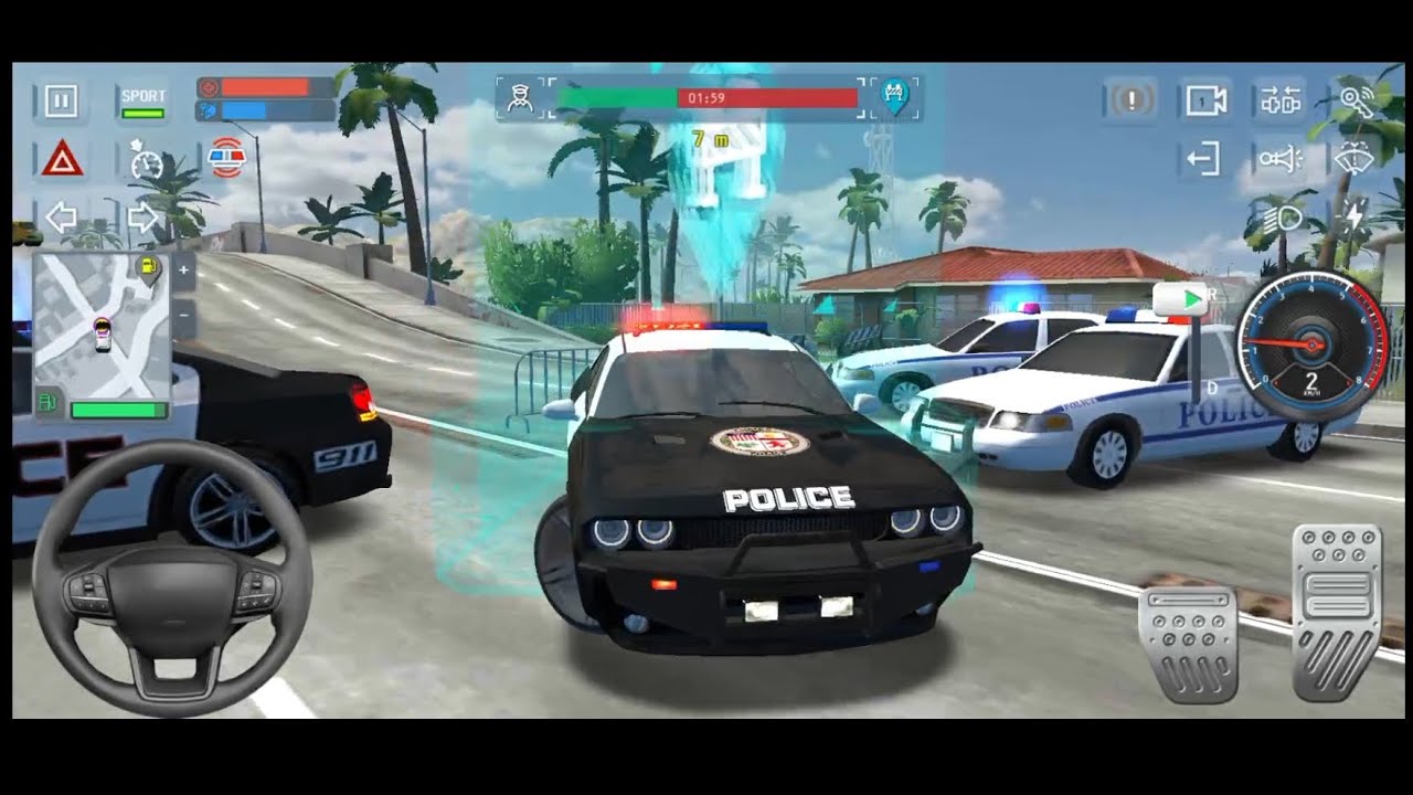 ROADBLOCK JOB IN POLICE SIM 2022 WITH DODGE CHALLENGER - YouTube