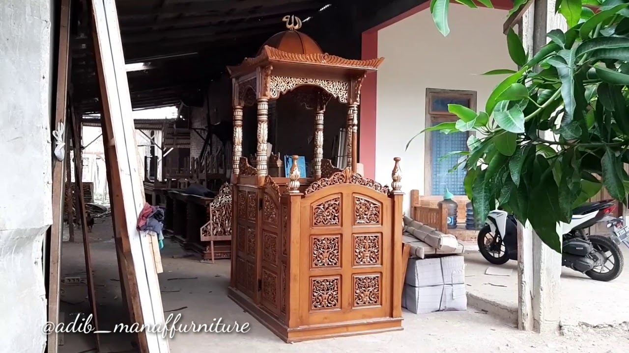 MANAF FURNITURE : Mimbar masjid - mimbar kubah - mimbar jati - mimbar ...