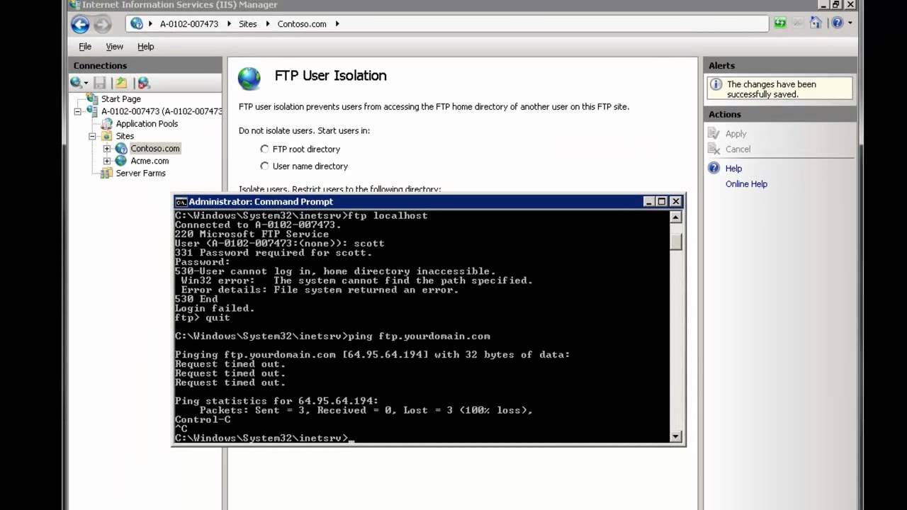 IIS FTP Troubleshooting-Week 48 - YouTube