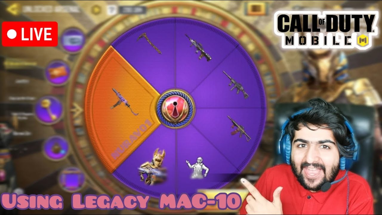 🔴CODM Live - Using Legecy MAC-10 (Black Ops Cold War Skin) in COD Mobile | Nurav Streams ...